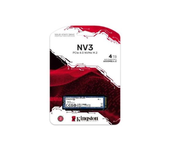 Kingston - SSD M.2 NVMe Kingston NV3 4TB, Gen.4 SNV3S/4000G