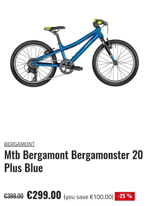Mtb Bergamont Bergamonster 20"