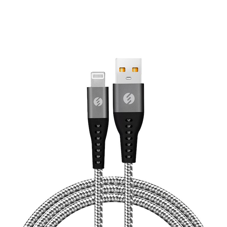 S-LINK SL-STM55L kabl USB-A na Ligtning, 1m, srebrni