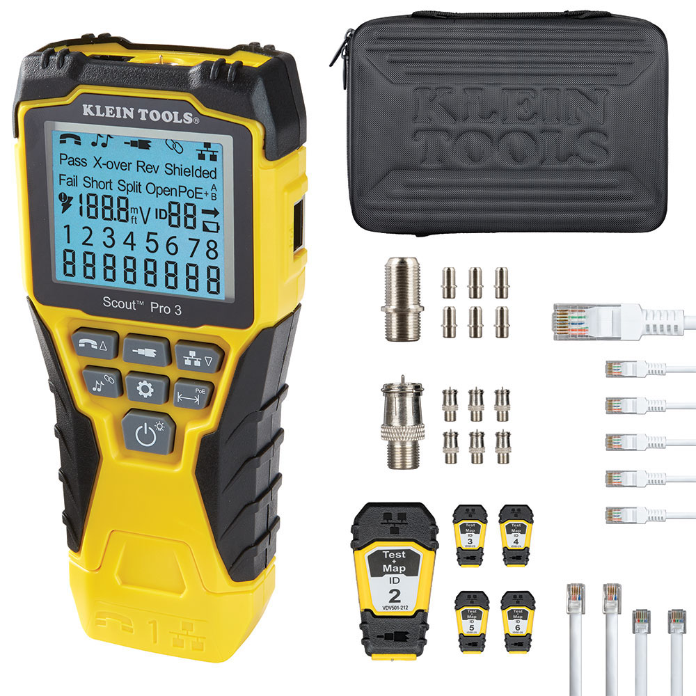 Scout ® Pro 3 Kabl tester komplet sa wiremap-om,voice,data..