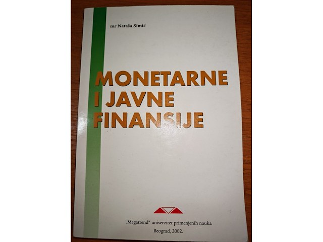 Monetarne javne finansije - Mataša SImić