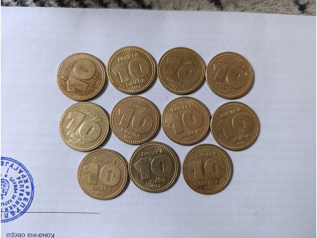 10 dinara 1992