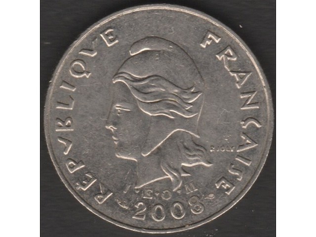 10 Francs - 2008 - New Caledonia, Nova Kaledonija