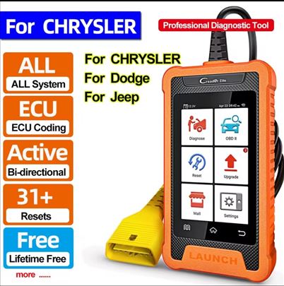 NOVO - LAUNCH X431 Elite Full OBD2 za CHRYSLER, Do