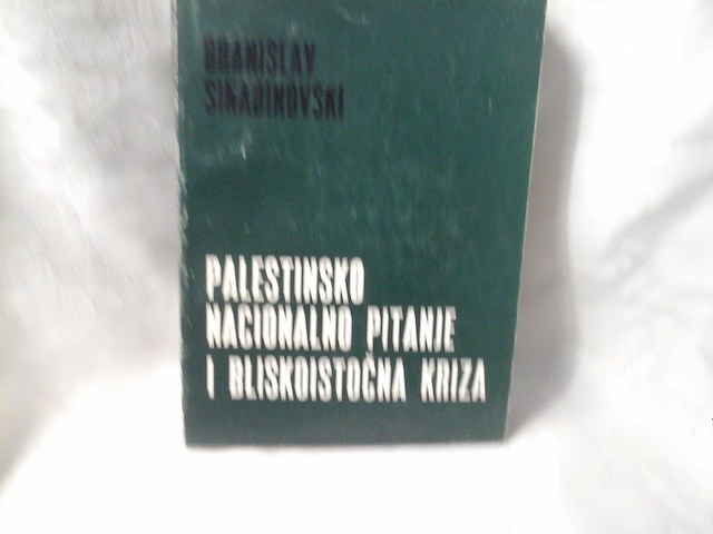 Palestinsko nacionalno pitanje i bliskoistočna kriza