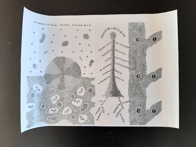 Miroljub Todorović, signalistička pesma `Ugljen-bilje`