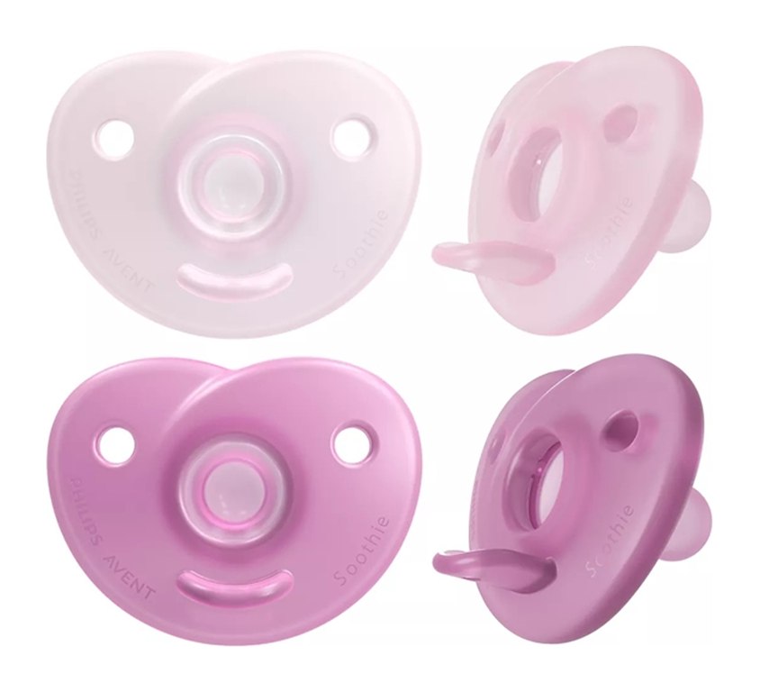 AVENT VARALICA SOOTHIE 0-6m (2kom) - PINK/L.PINK
