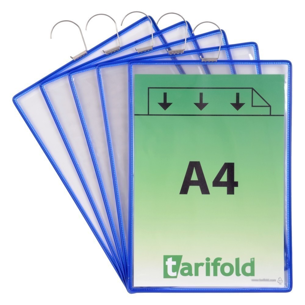 Ramovi sa folijom i kukom za kačenje, A4 uspravni pak. 1/5, Tarifold - Djois