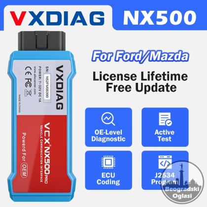 NOVO- VXDIAG VCX Nano NX500 Pro WiFi za Ford Mazdu