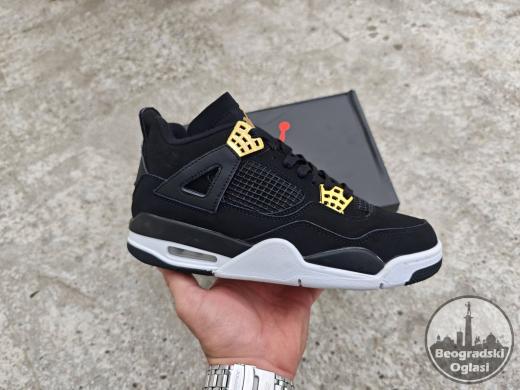 Nike Air Jordan 4 Royalty Black Gold