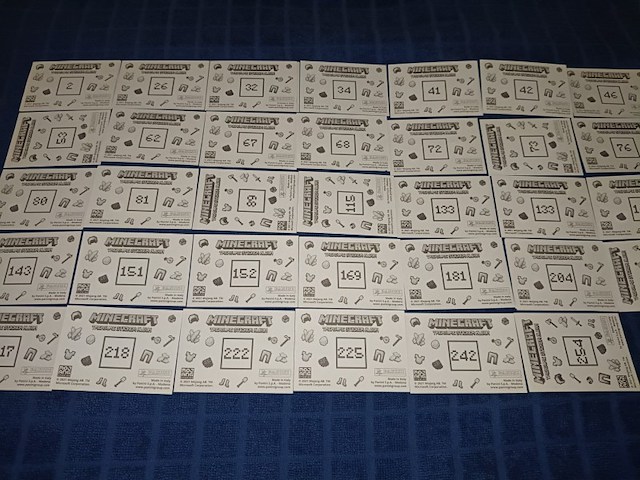 Minecraft Treasure Sticker Album slicice PANINI