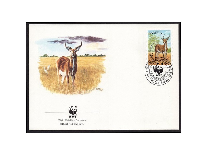 Zambia FDC 1987. WWF