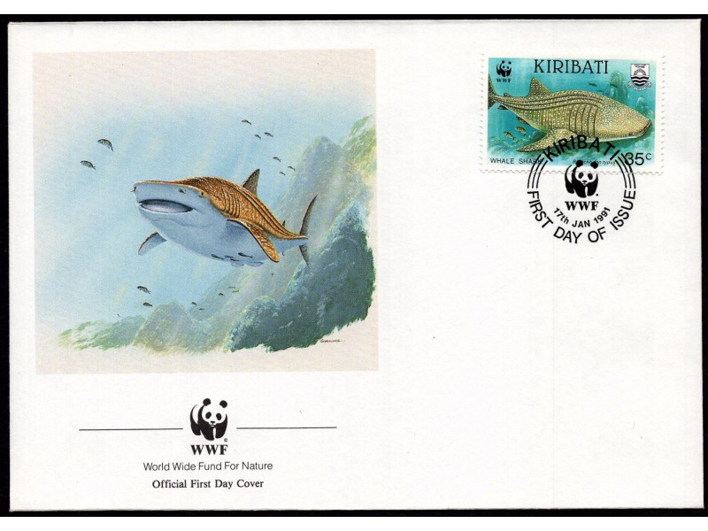 Kiribati FDC 1991. WWF