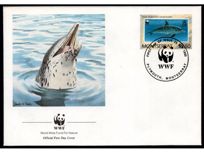 Monsterrat FDC 1990. WWF
