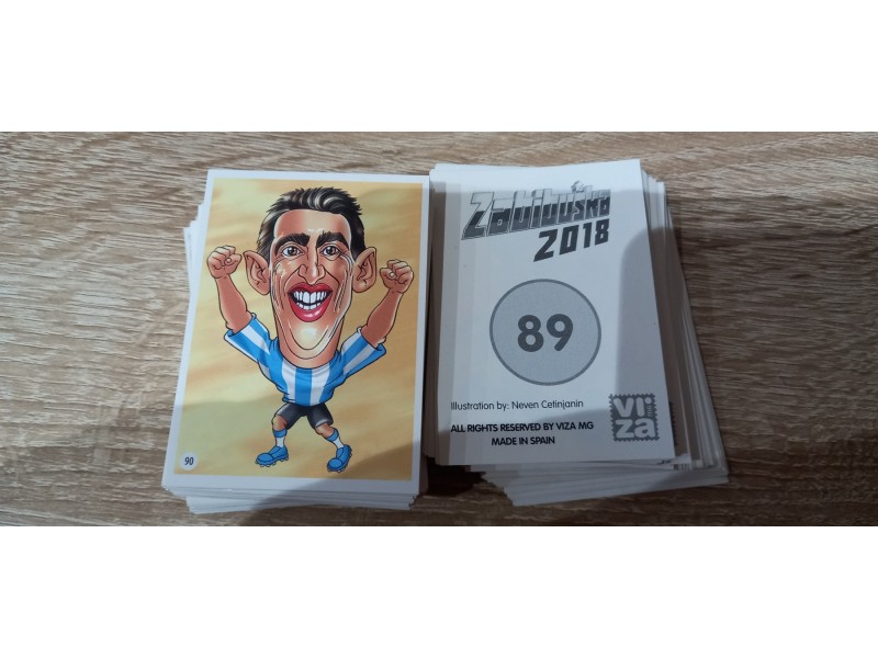 204 različite sličice zabibuška 2018