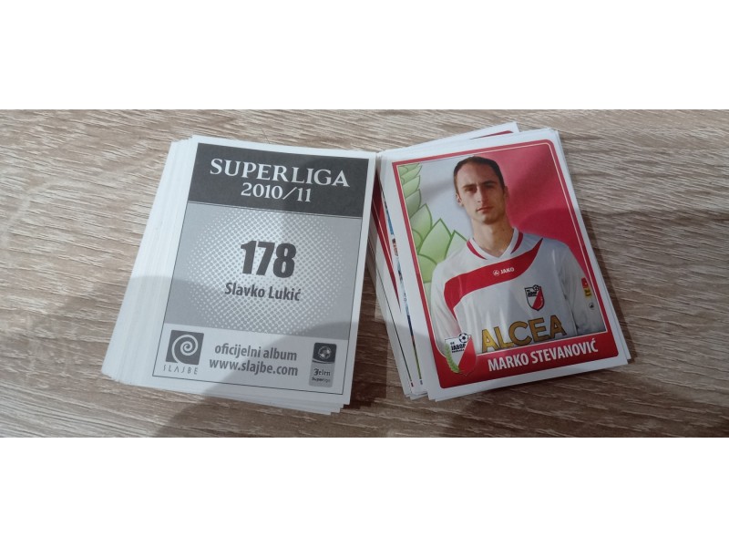 62 sličice Jelen super liga 2010-11