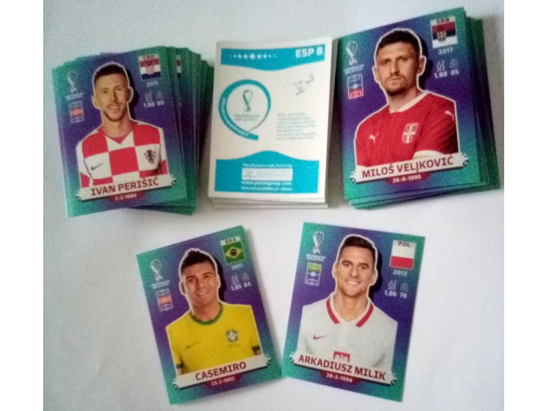 QATAR 2022 PANINI Sličice na komad ( plava pozadina)