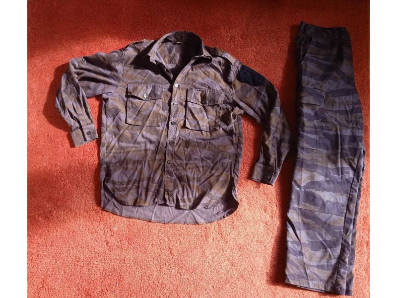 Milicija pantalone i kosulja plavi tigar