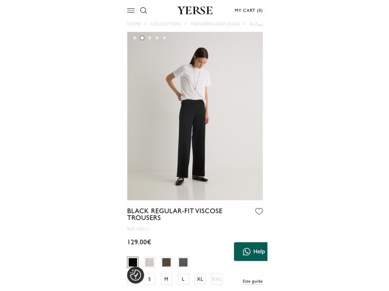 Sjajne Yerse pantalone, M-L