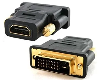 Adapter DVI-D Dual Link (M) – HDMI (F) crni