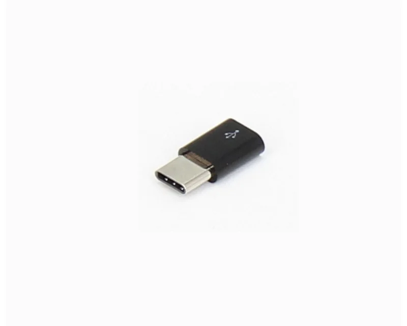 Adapter USB 3.1 tip C (M) – Micro USB (F) crni