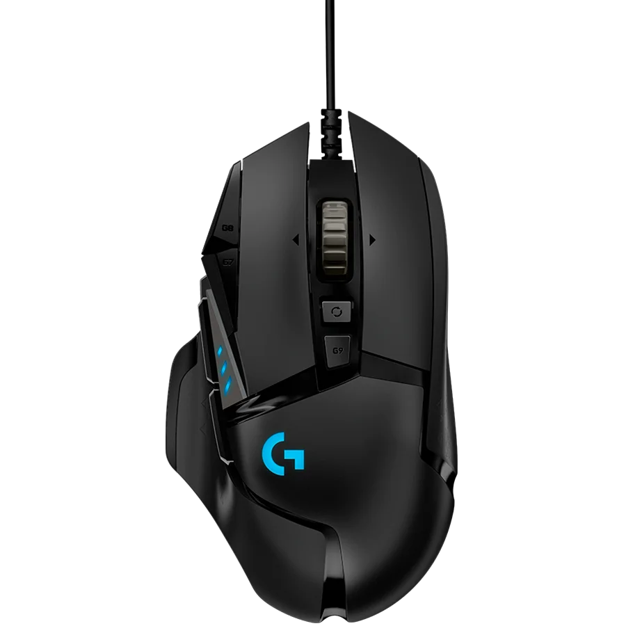 LOGITECH G502 Corded Gaming Mouse – HERO – BLACK – USB – EER2