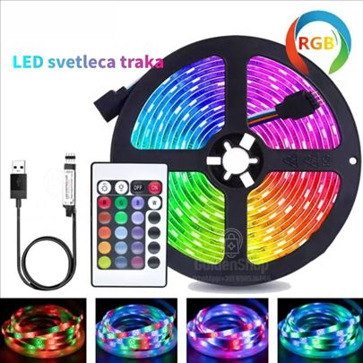 Led traka 5m, bela