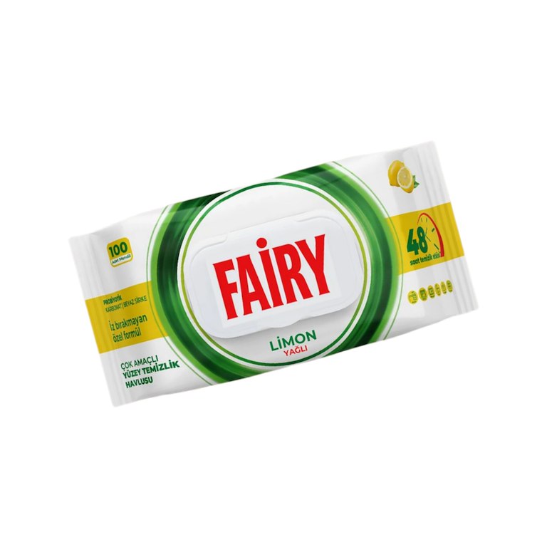 FAIRY UNIVERZALNE VIŠENAMENSKE vlažne maramice za čišćenje LEMON 100kom