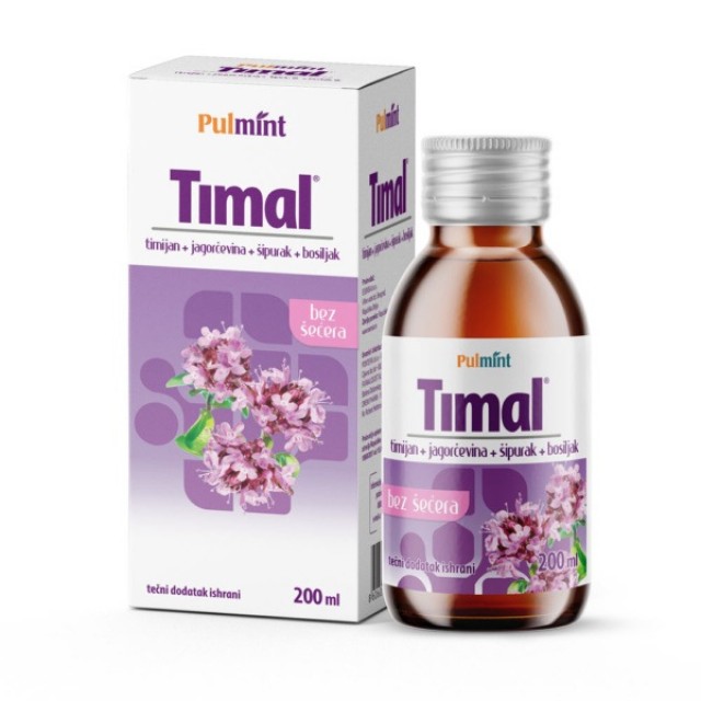 TIMAL SIRUP ZA ODRASLE BEZ ŠEĆERA 200ML