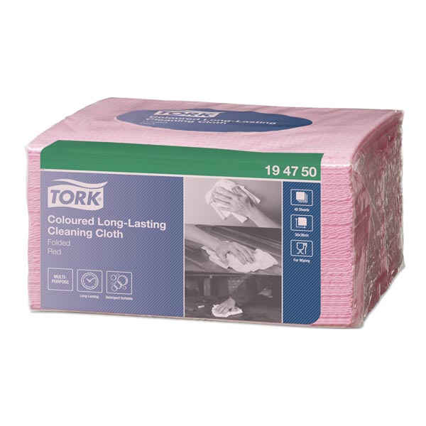 Tork Premium specijalni ubrus za HACCP, crvena