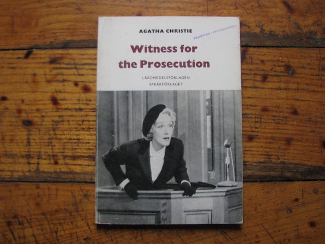 AGATHA CHRISTIE - WITNESS FOR THE PROSECUTION RETKO