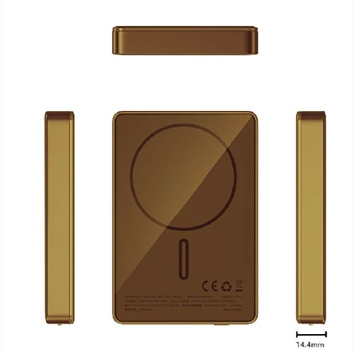 APOLLON Power bank 10000mAh 15W Wireless Gold