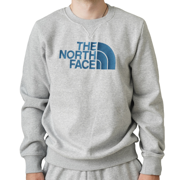 THE NORTH FACE DUKS M DREW PEAK CREW TNF LIGHT GREY HEATHER/ ZA MUŠKARCE