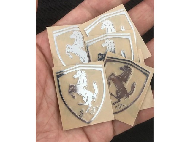 Ferrari 3D stiker, reljefna nalepnica, 3.5 cm