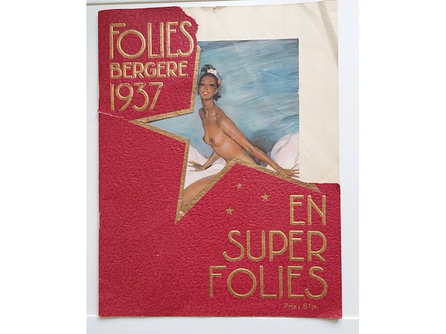 Program ` Folies Bergére` 1937.(Joséphine Baker)