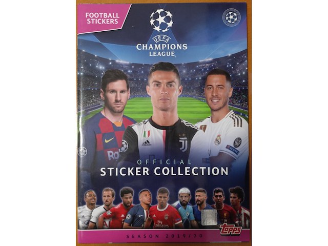 Liga šampiona 2019/2020 nov prazan album, Topps