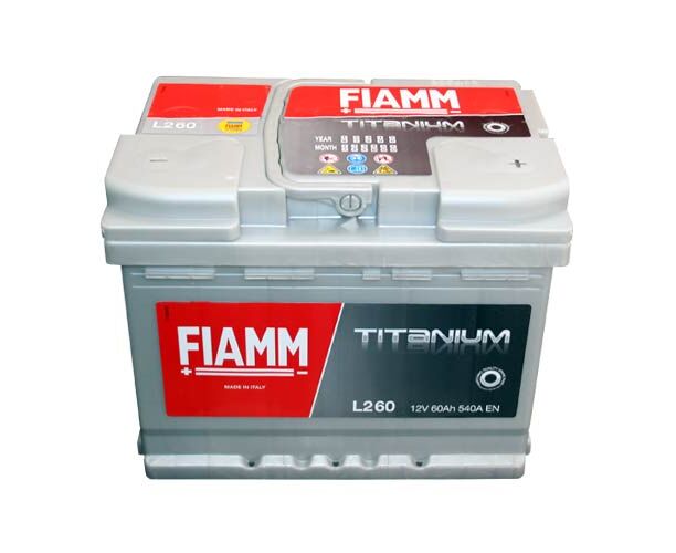 Akumulator Fiamm 12V 60Ah 540A D+ Titanium L260