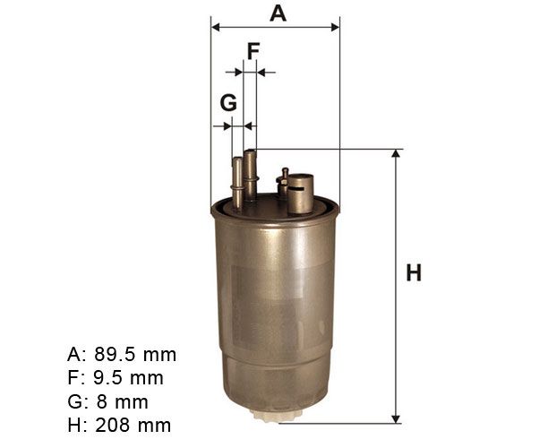 Filter goriva Denckermann A120263 - PP966/2 - CFF100503 - F026402049 - F026402054 - ADL142302