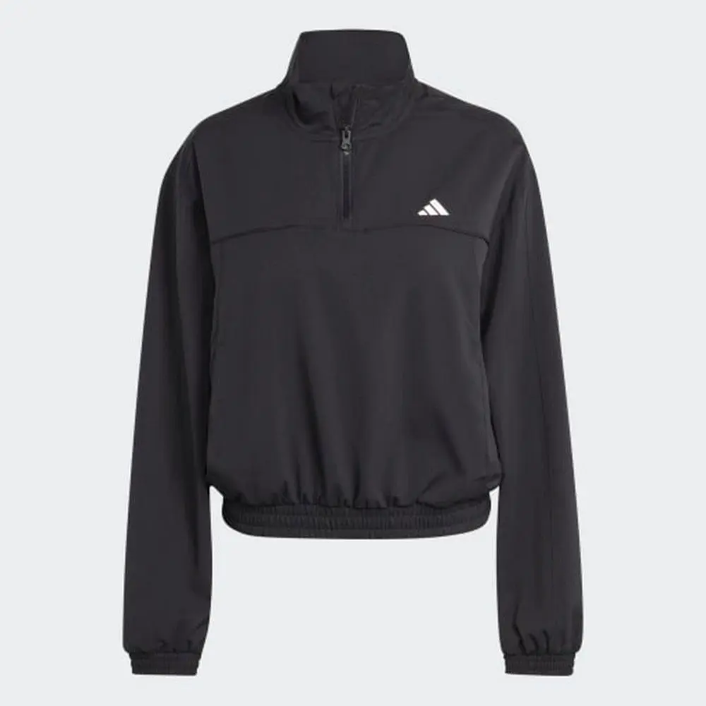 Adidas Ženski duks Aeroready Train Essentials WVN Qz, Crni