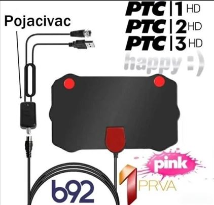 Hit - Digitalna 4K TV Antena Sobna + Pojačivač
