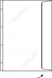 Folije A4 sa perforacijom i preklopom 105mµ, 1/25