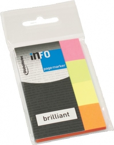 Page Marker Brilliant, 20x50mm, 4x40 listića Info Notes