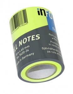 Info roll refil 60 mm x 8 m, brilliant colours zelena Info Notes