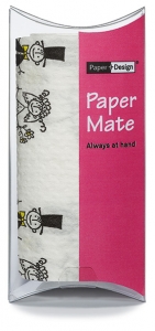 Papirne maramice u rolni sa motivima "Paper mate"