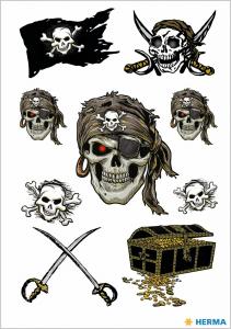 Stikeri TATTOO PIRATE COLOUR