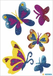 Stikeri MAGIC BUTTERFLIES,DIAMOND GLITTE