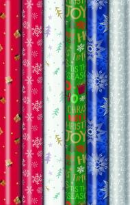 Ukrasni papir Praesenta, novogodišnji, 5mx70cm