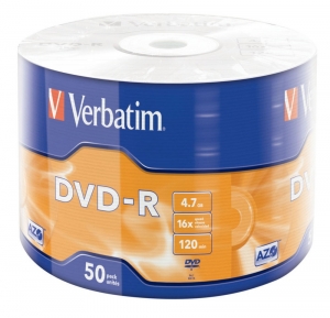 DVD-R Verbatim 16x 1/50 celofan Verbatim
