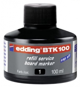 Refil za marker za belu tablu BTK 100, 100ml crna Edding