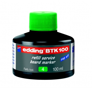 Refil za marker za belu tablu BTK 100, 100ml zelena Edding